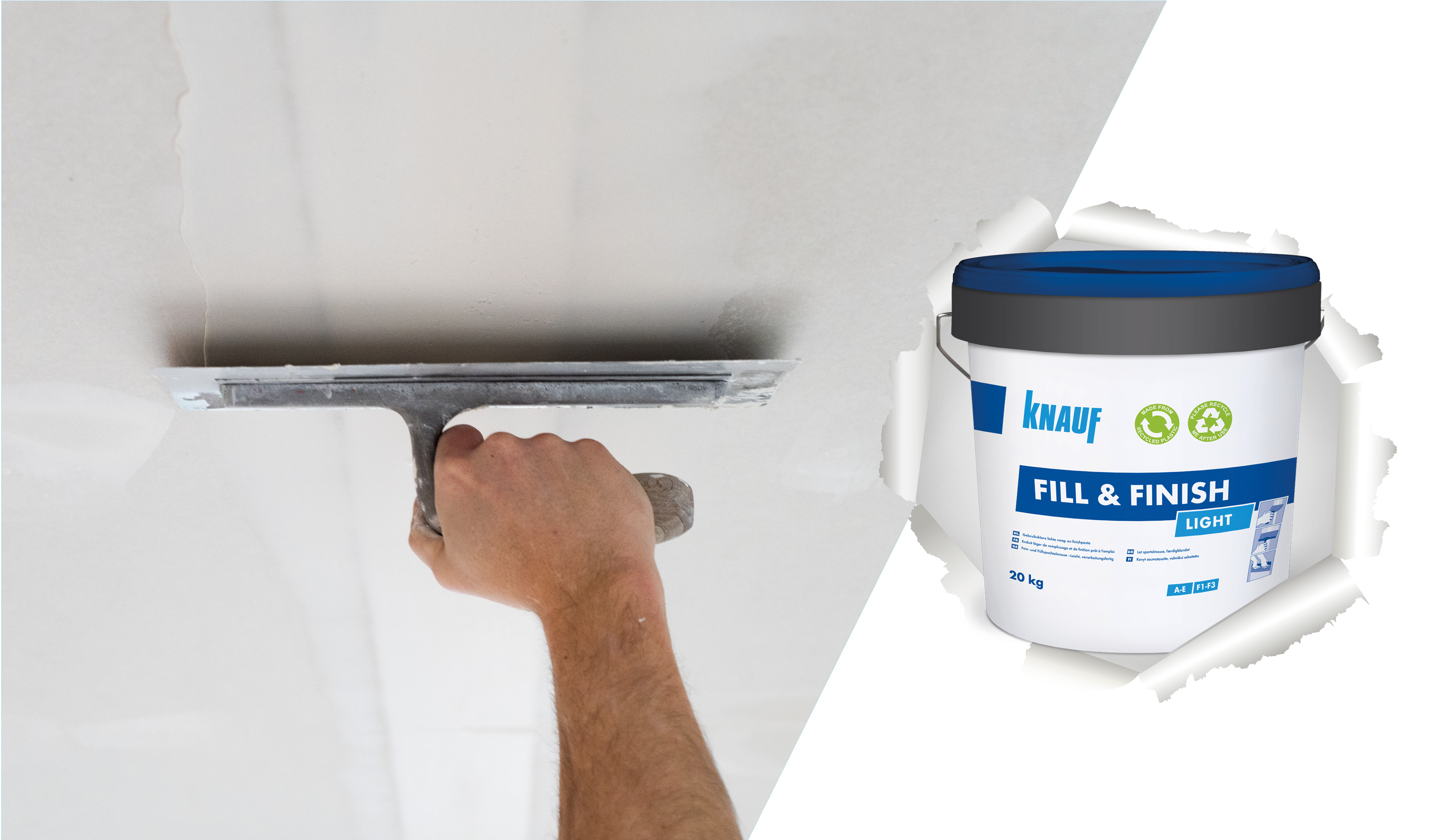 Fill & Finish Light: een eenvoudig te gebruiken voeg- en finishpasta